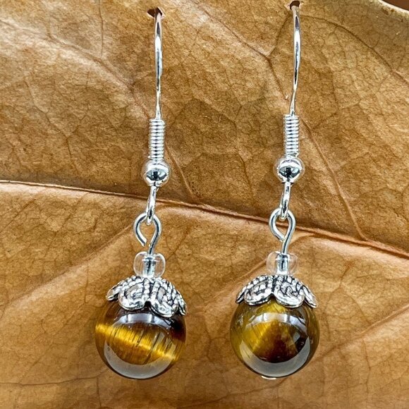 Artisan | Jewelry | Tigers Eye Earrings Handcrafted Sterling Silver Ear ...